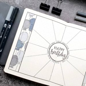 15+ Birthday Trackers For Both Bullet Journalers and Digital Lovers